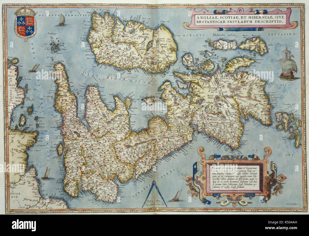 Map of Great Britain and Ireland. Theatrum Orbis Terrarum. AntverpiÃ ...