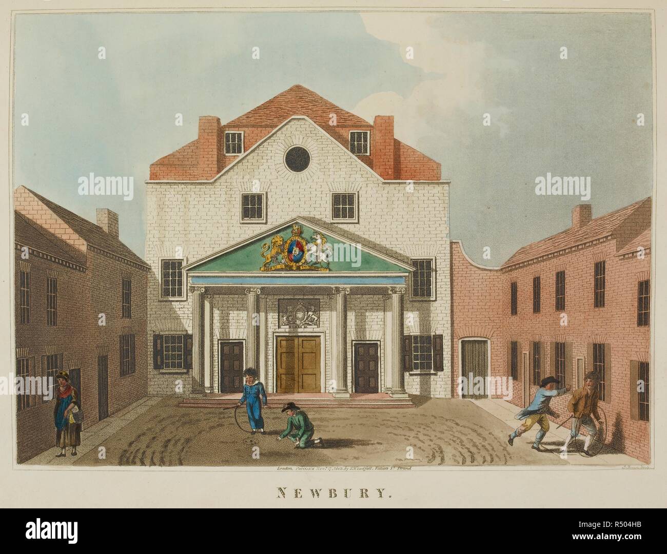 Newbury theatre. The Theatric Tourist. London 1805. Image from The ...