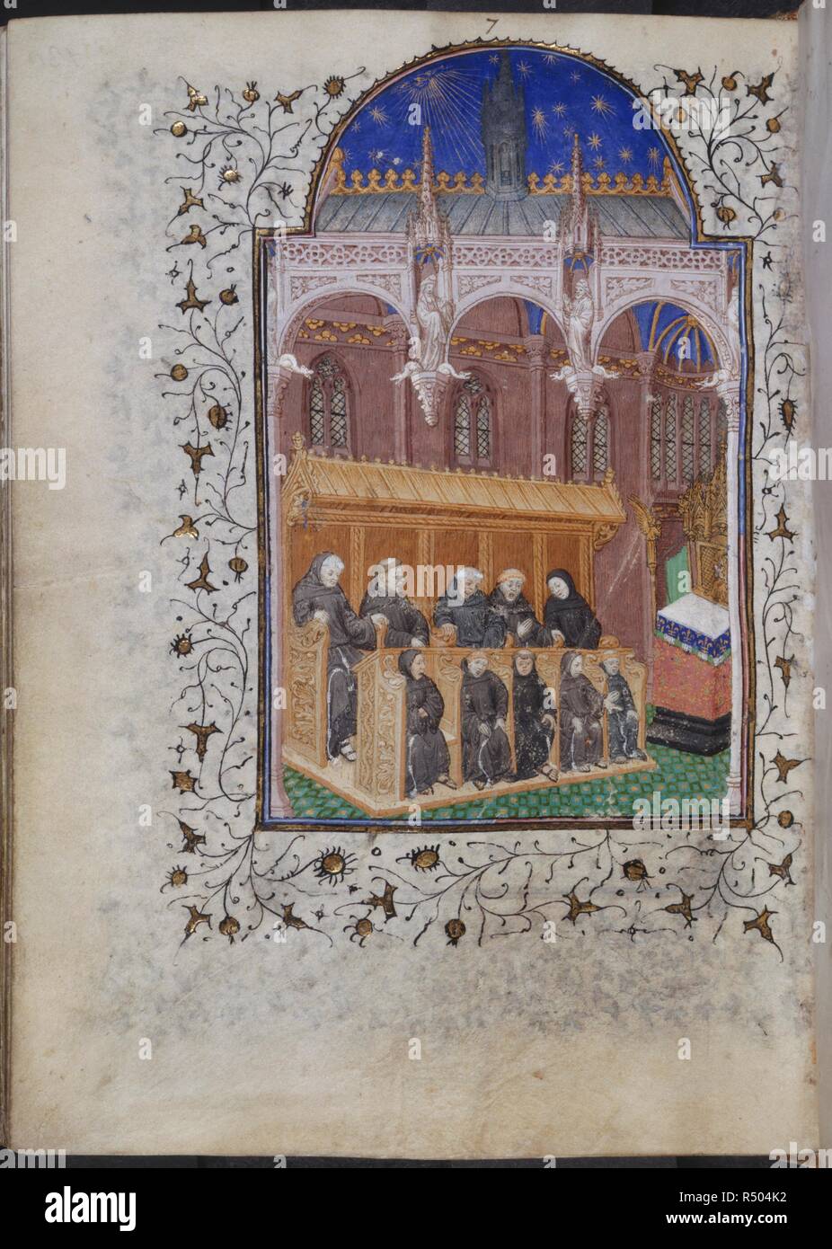 Medieval friar manuscript hi-res stock photography and images - Alamy