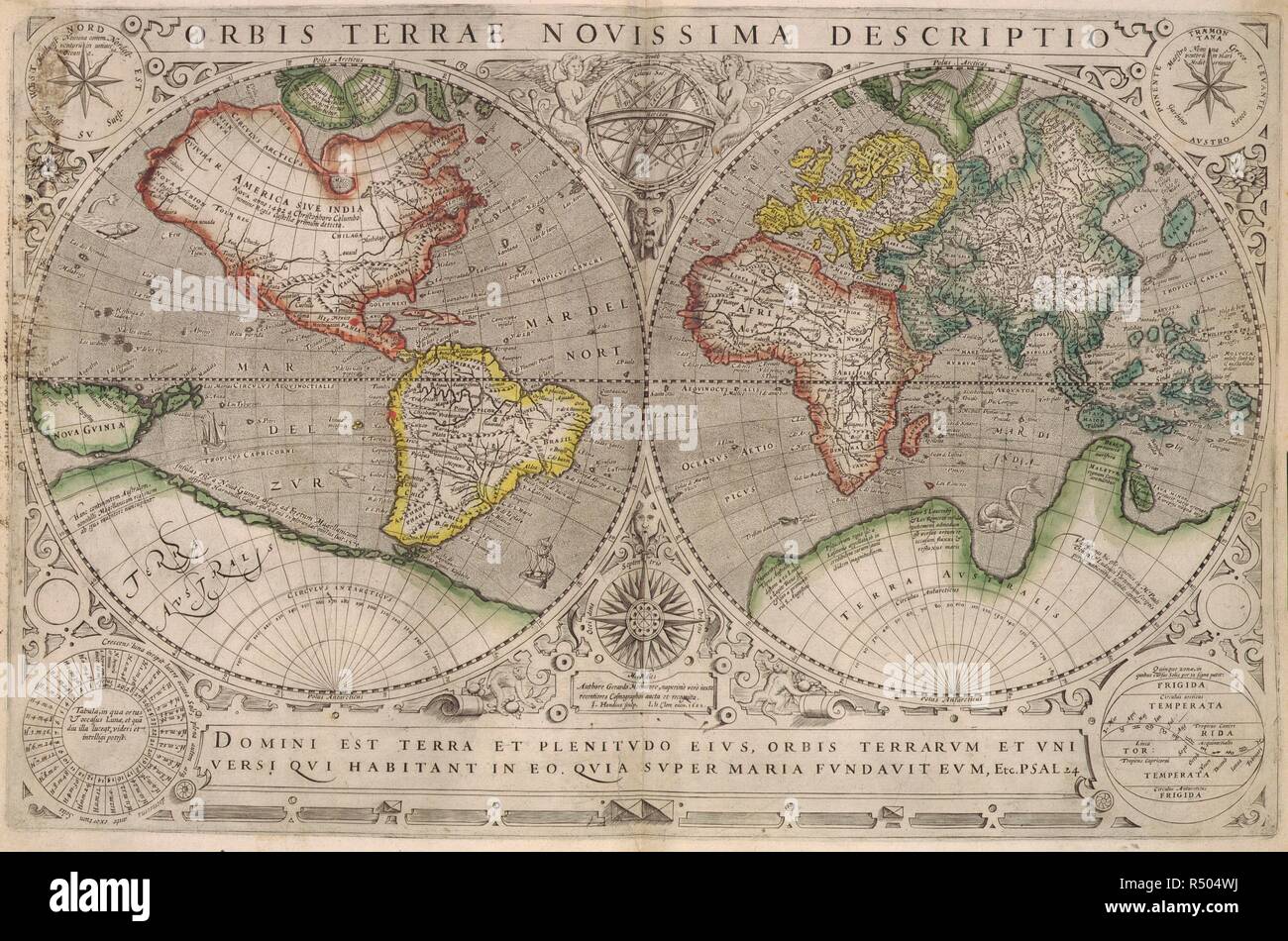 World map. A Collection of ninety-five Maps, chiefly French,. Paris ...