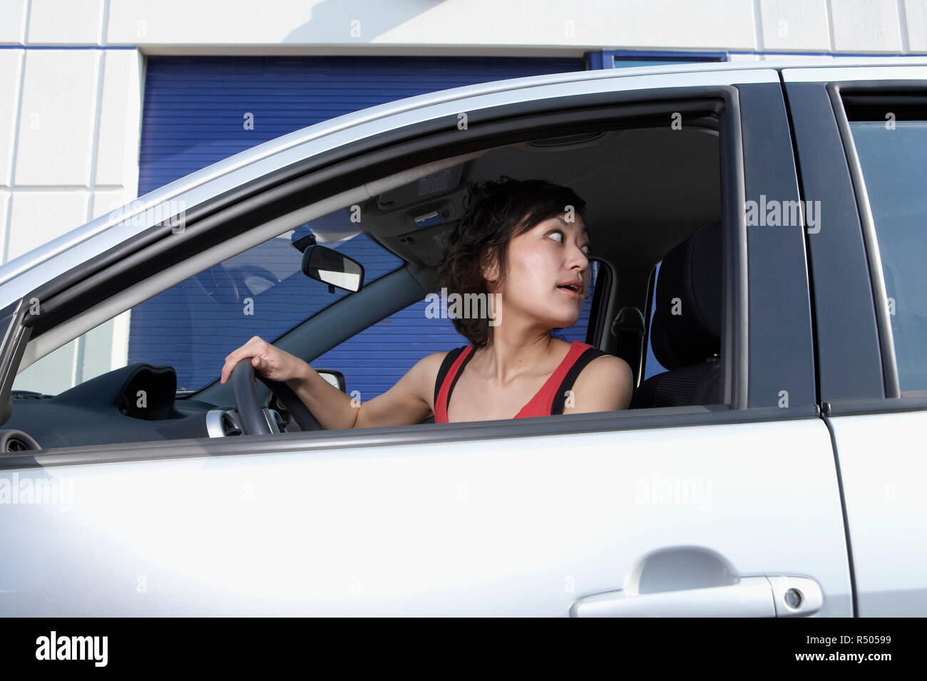 Woman Reversing Car High Resolution Stock Photography and Images - Alamy