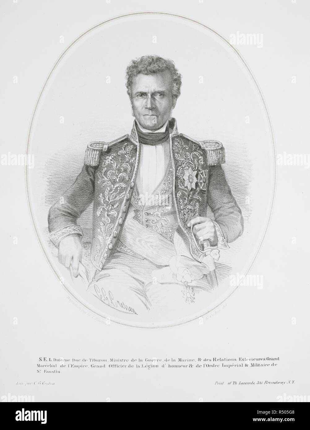 S.E.L. Dufrene Duc de Tiburon. Louis Dufresne, Minister of War ...
