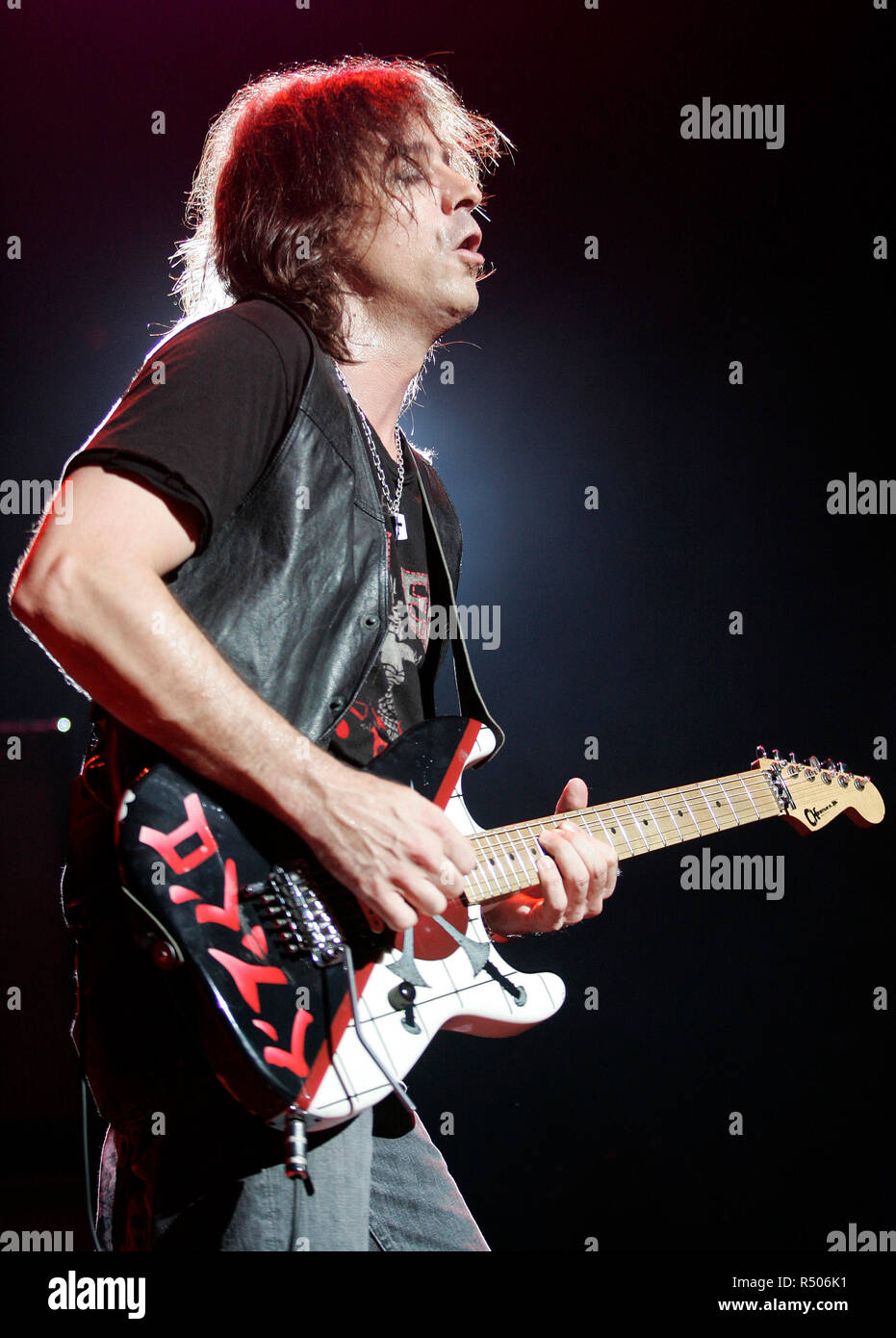 Warren DeMartini with Ratt performs in concert at the Sound Advice ...