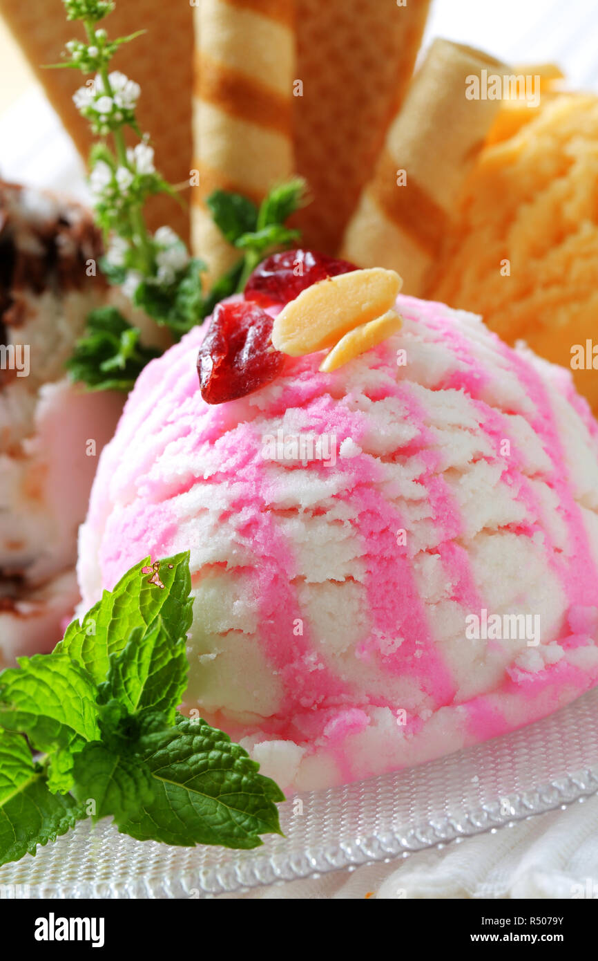 Ice cream dessert Stock Photo - Alamy