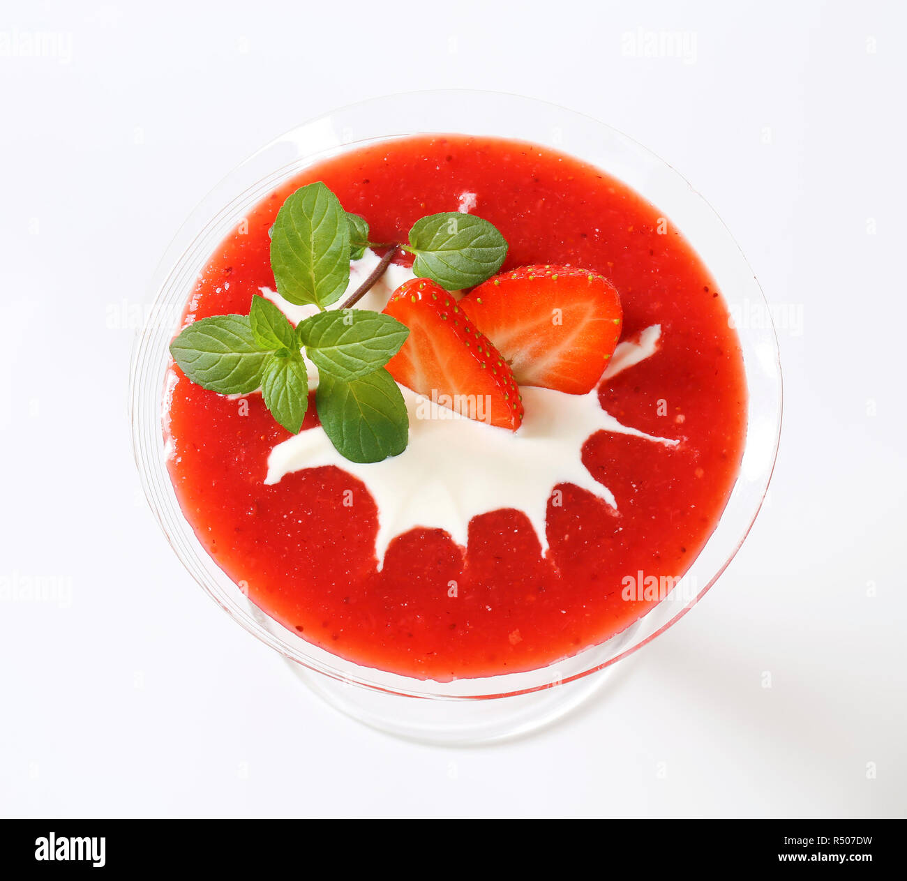 Strawberry puree soup hi-res stock photography and images - Alamy
