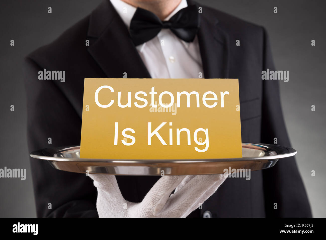 Waiter Serving Star Rating Stock Photo - Alamy