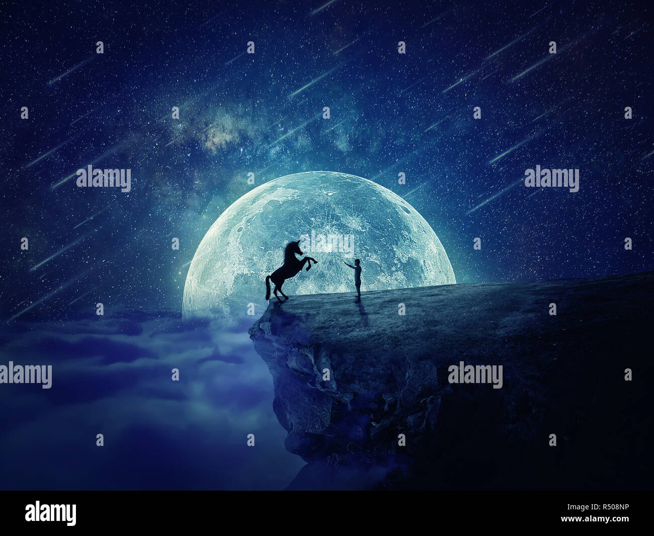 Falling unicorn hi-res stock photography and images - Alamy