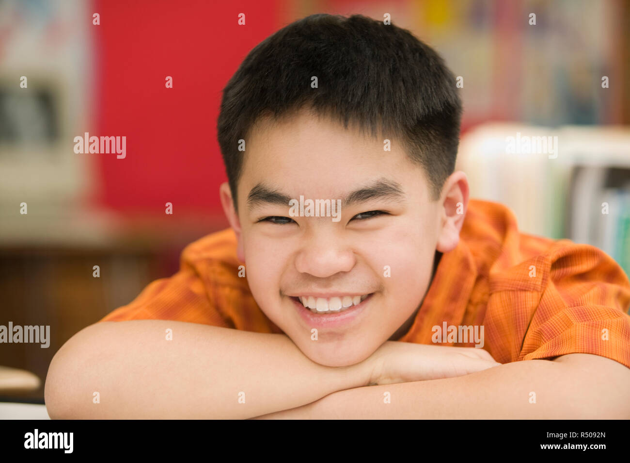 Mischievous student child classroom hi-res stock photography and images ...