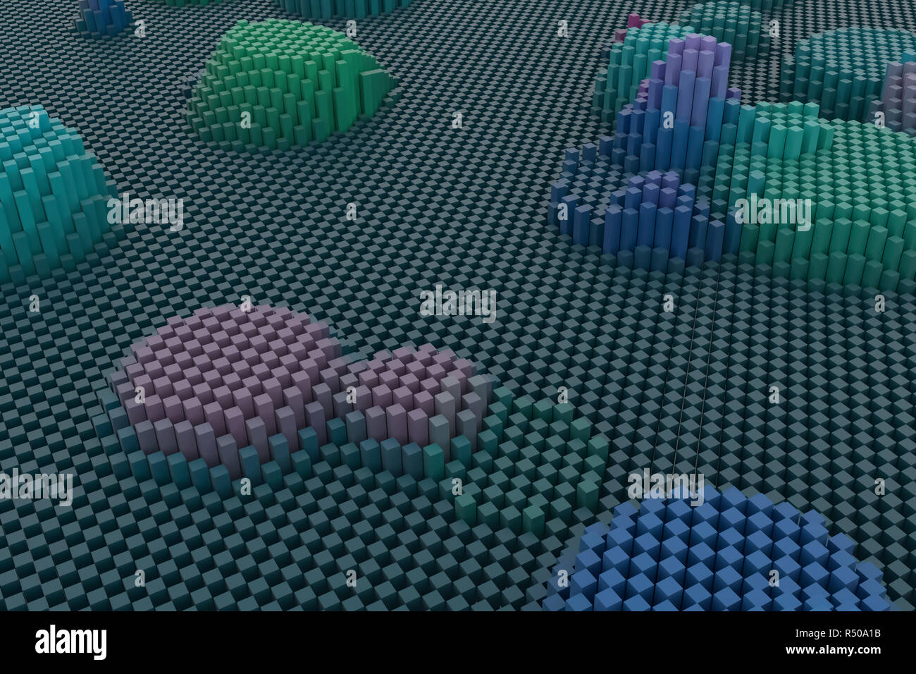 Shape composition, block, geometric structure. Decorative ...