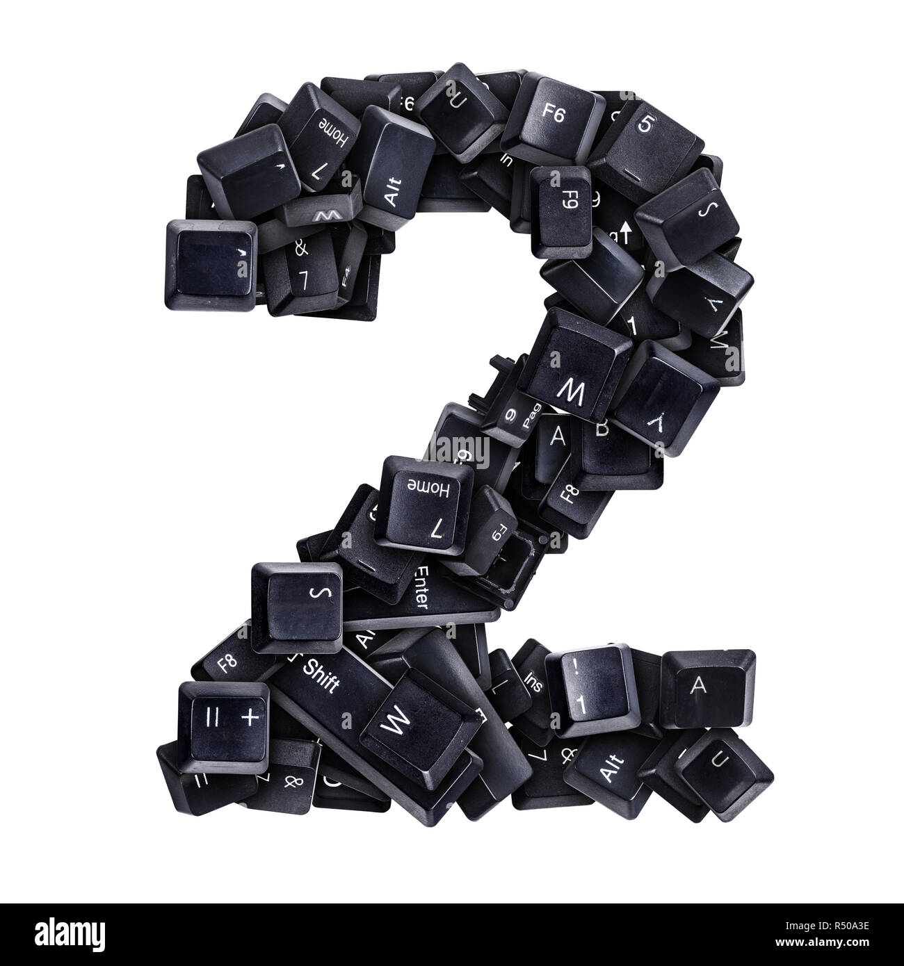 Number 2 key Cut Out Stock Images & Pictures - Alamy