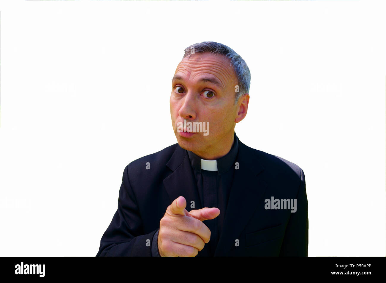 Priest isolated hi-res stock photography and images - Alamy