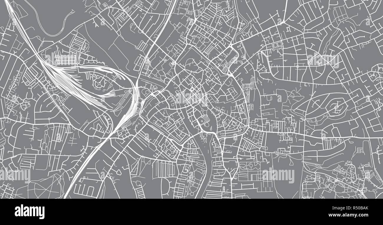 Urban vector city map of York, England Stock Vector Image & Art - Alamy