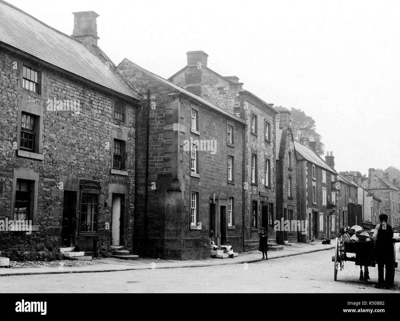 Main Street, Winster near Matlock Stock Photo - Alamy
