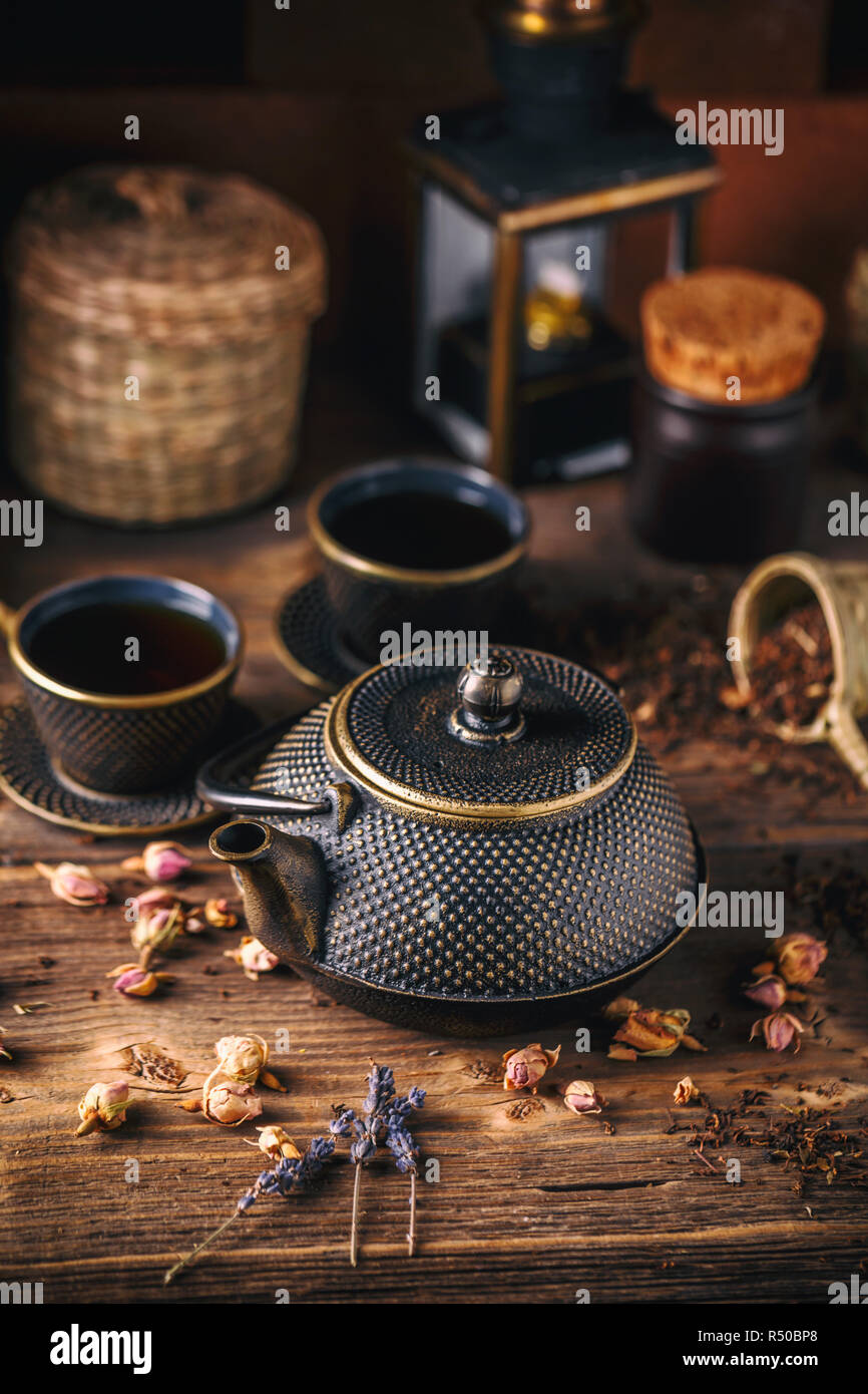 Still life of asian tea set Stock Photo - Alamy