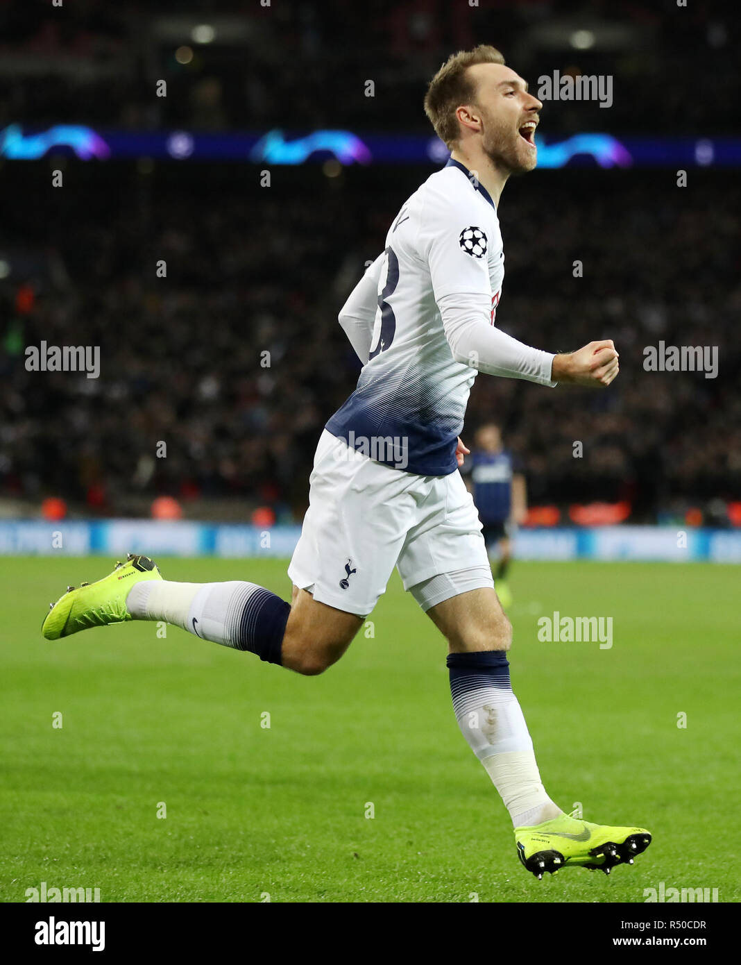 Tottenham Hotspur's Christian Eriksen celebrates scoring his side's ...