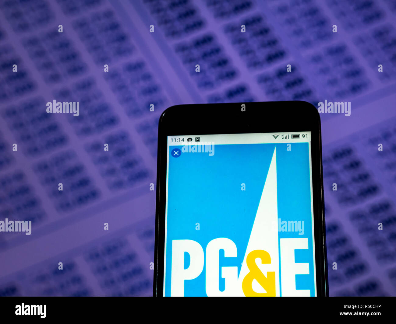 Pacific gas and electric logo hi-res stock photography and images - Alamy