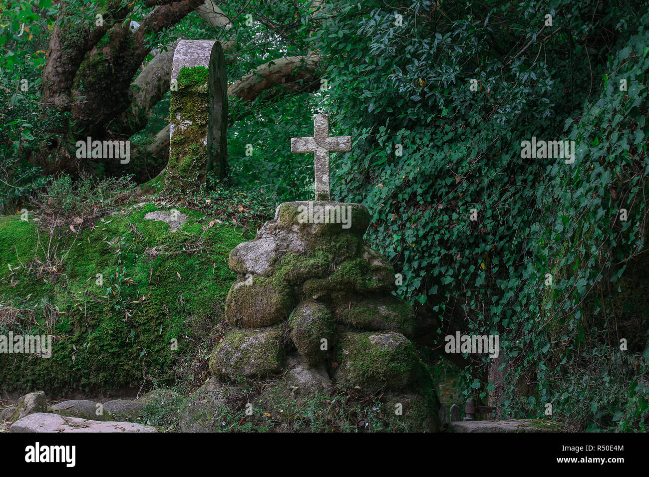 Convent of the Capuchos, Sintra, Portugal, religion, monks Stock Photo ...