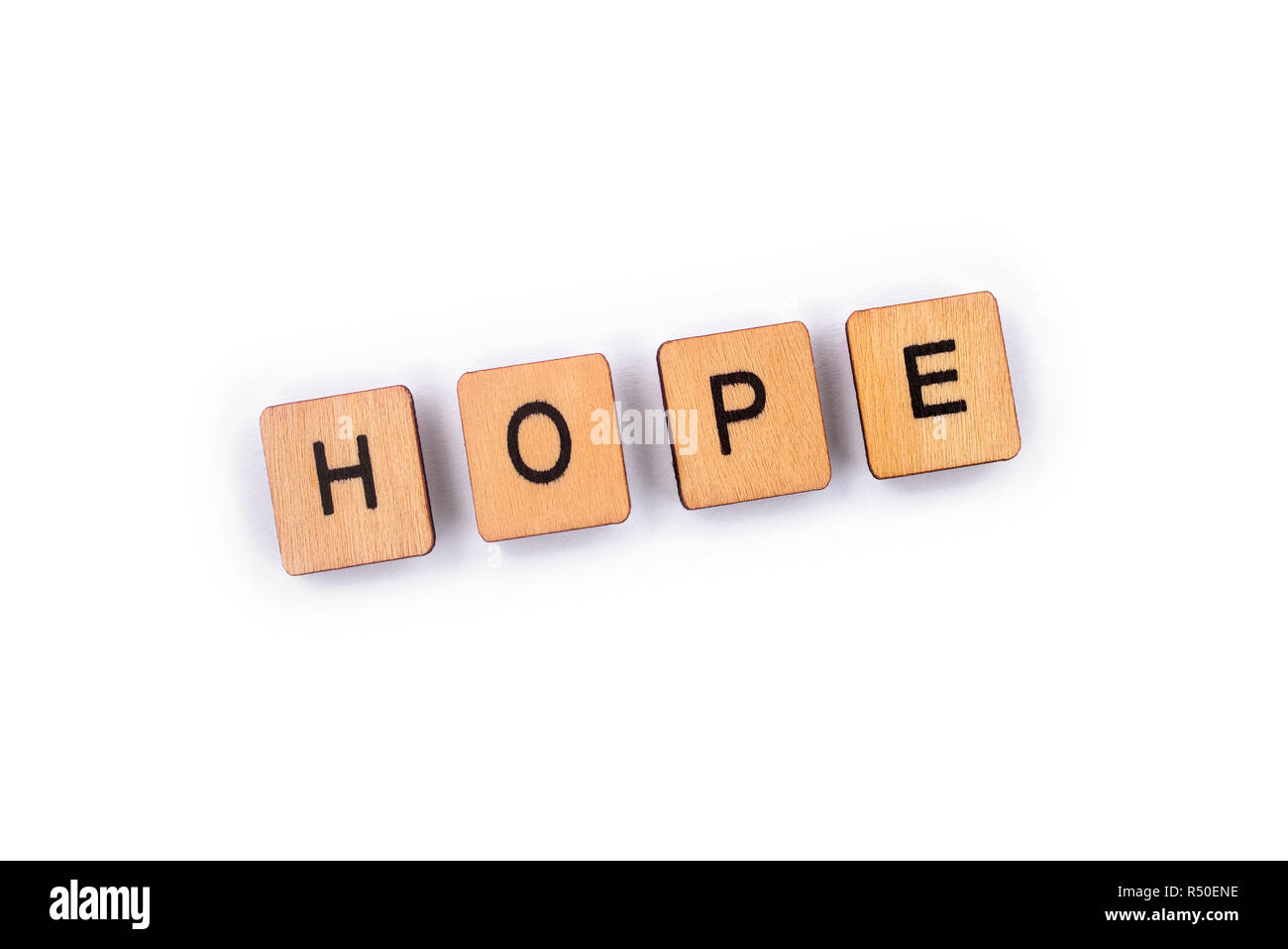 Hope letters Cut Out Stock Images & Pictures - Alamy