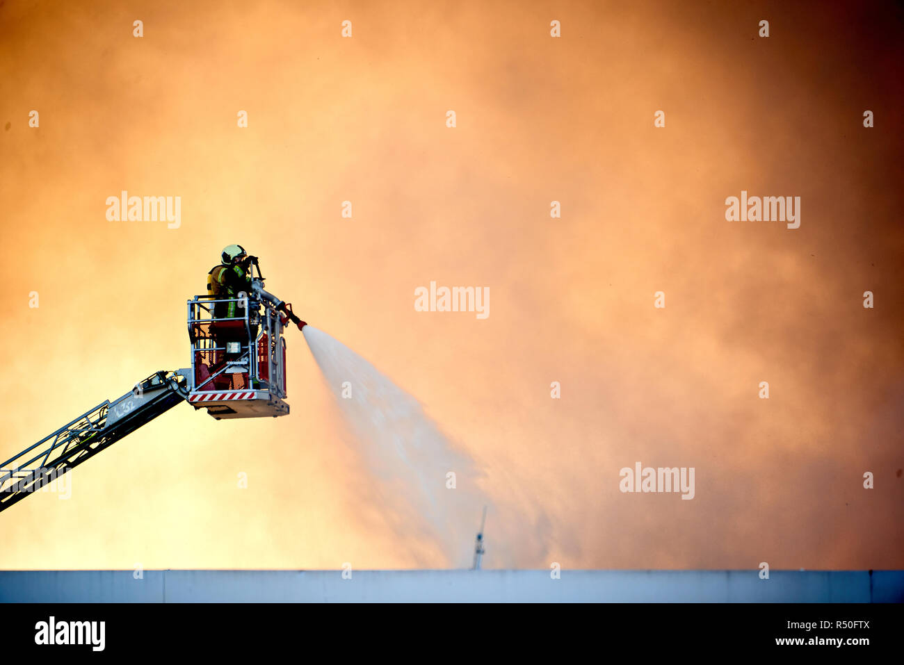 firefighter at work Stock Photo - Alamy