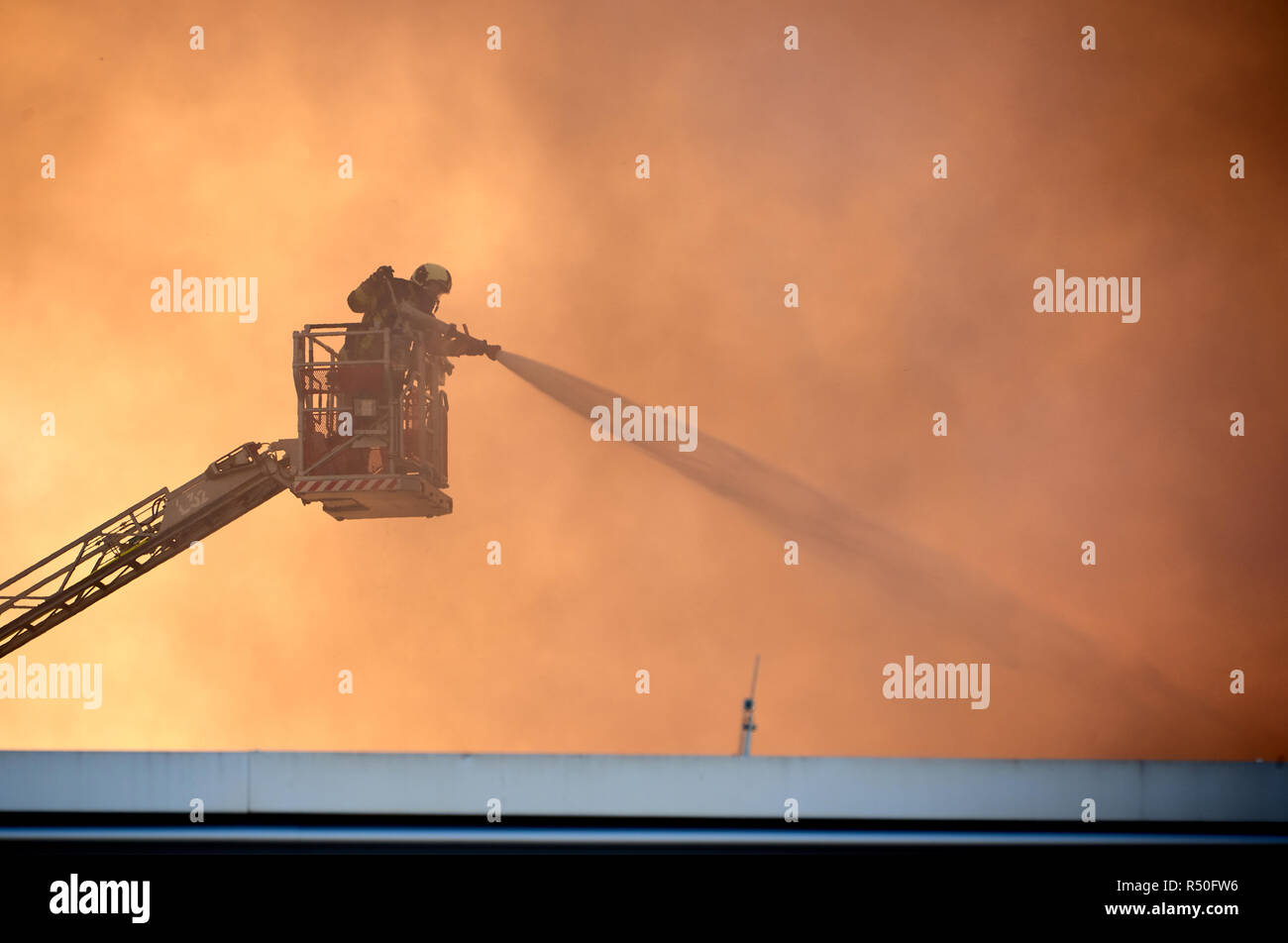 firefighter at work Stock Photo - Alamy
