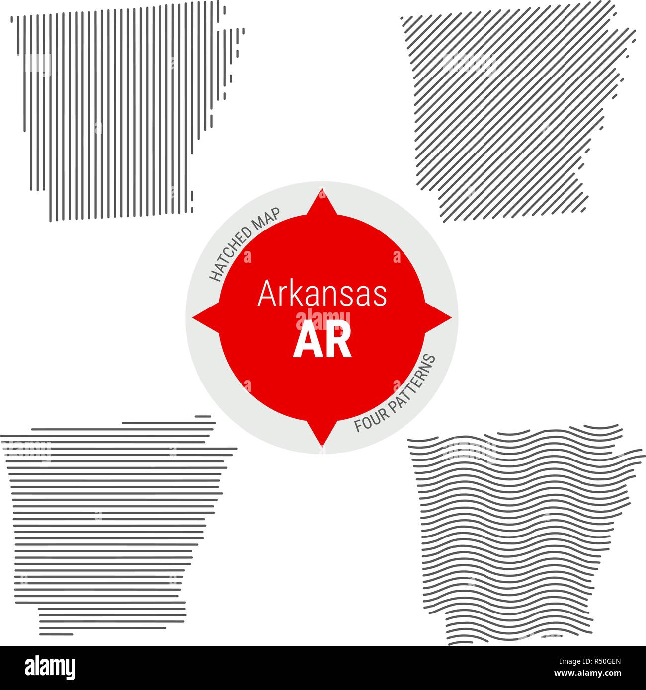Map of arkansas Stock Vector Images - Alamy