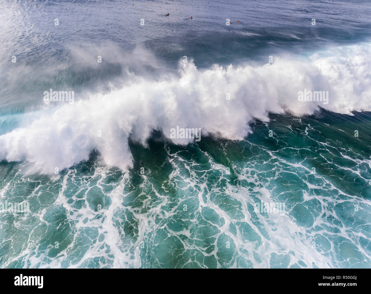 Hawaii wave aerial hi-res stock photography and images - Alamy