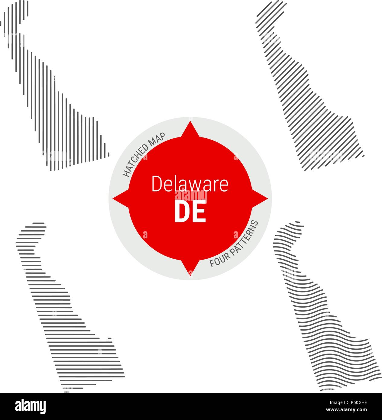 Political map of delaware hi-res stock photography and images - Alamy