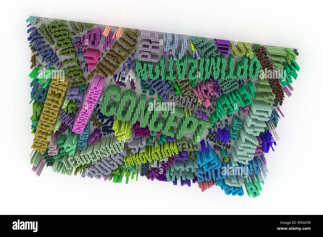 Shape composition, block, geometric structure. Decorative ...