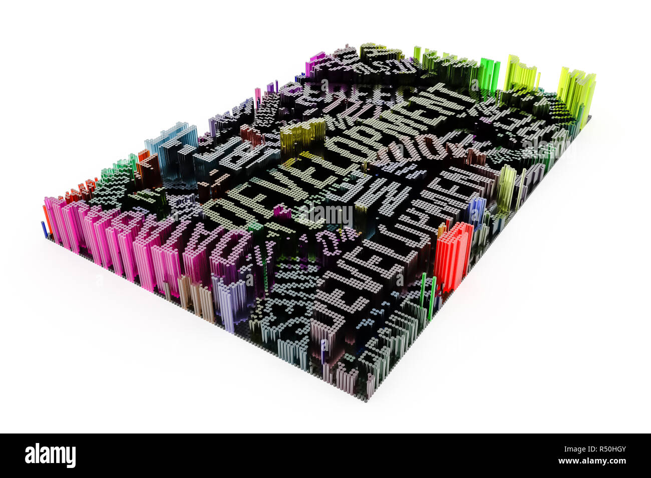 Geometric structure block, illustrations of shape composition, for ...