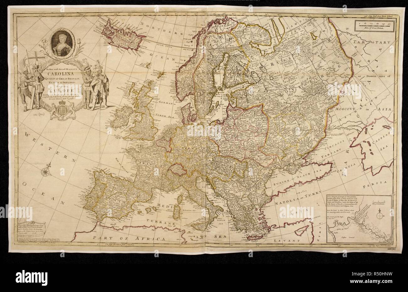 A map of Europe. Map of Europe. [By] H. Moll. London, 1708 [i.e. 1730 ...