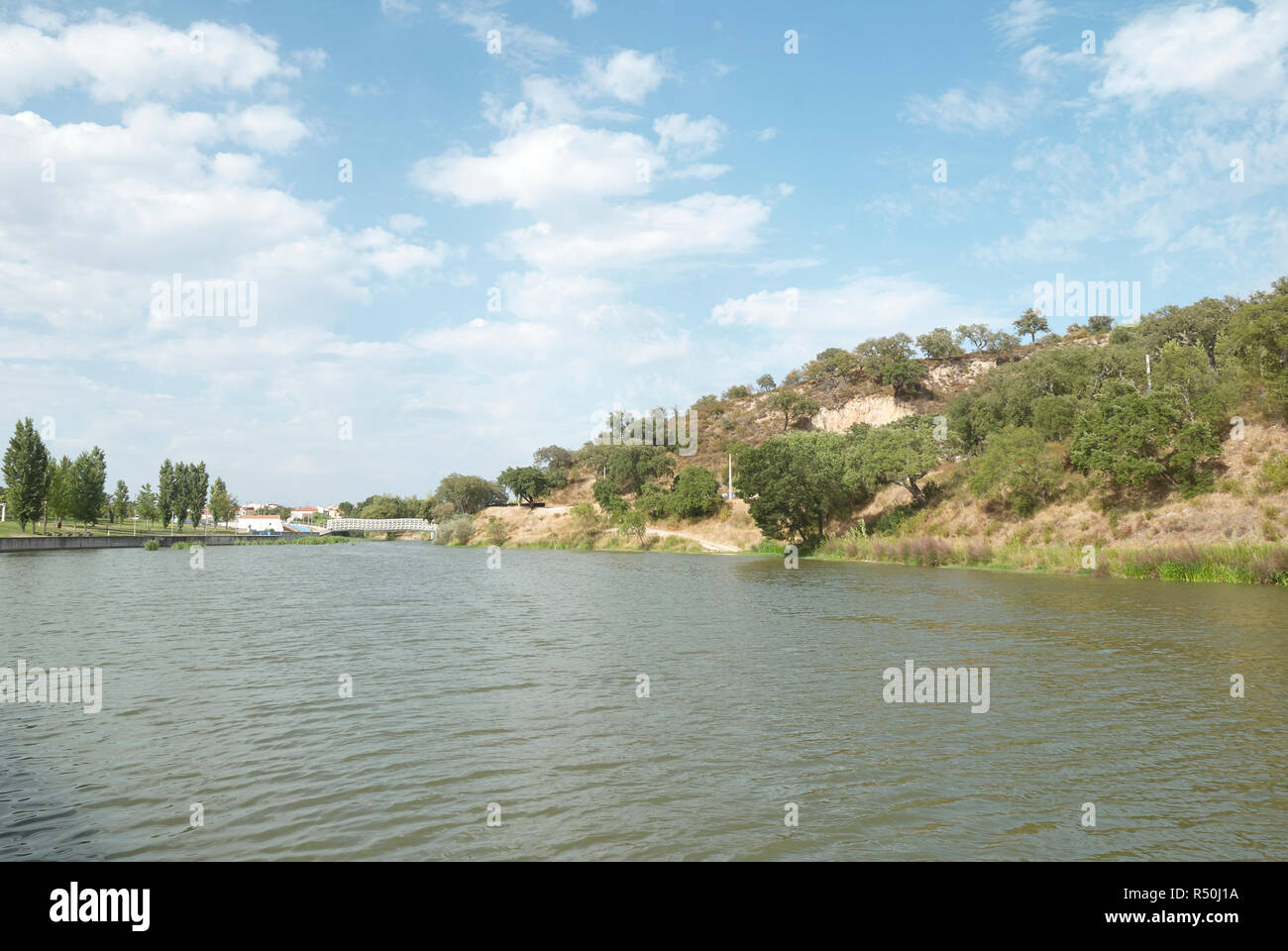 River in Ponte de sor Stock Photo - Alamy