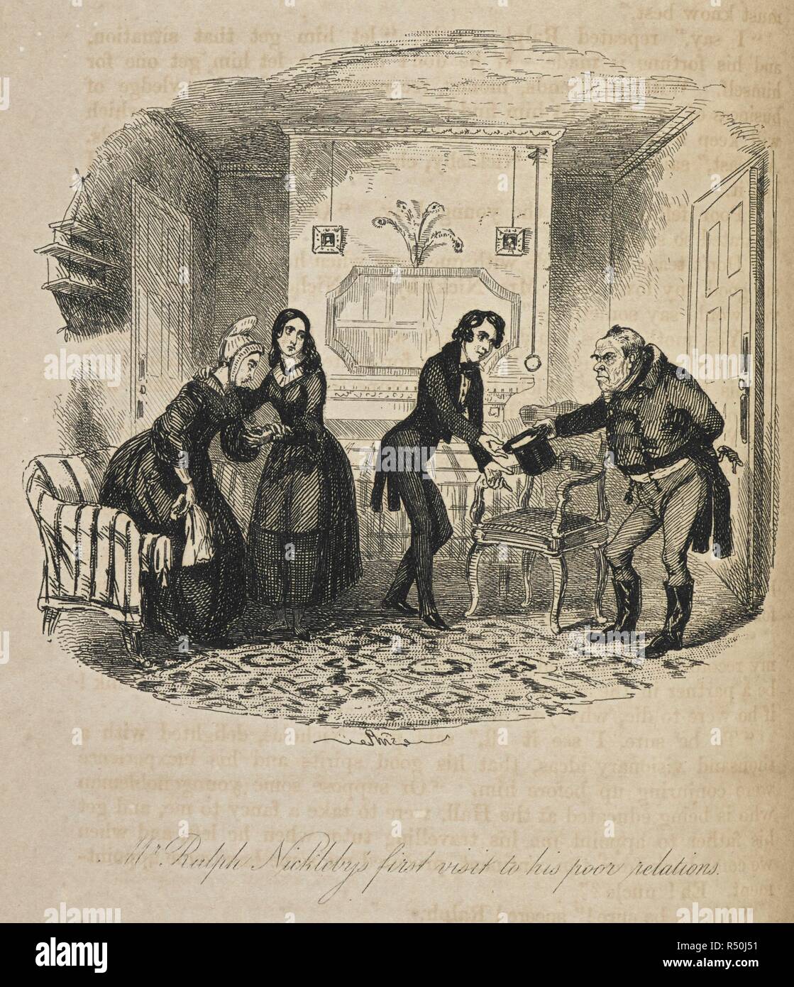 Mr ralph nicklebys first visit to his poor relations hi-res stock ...