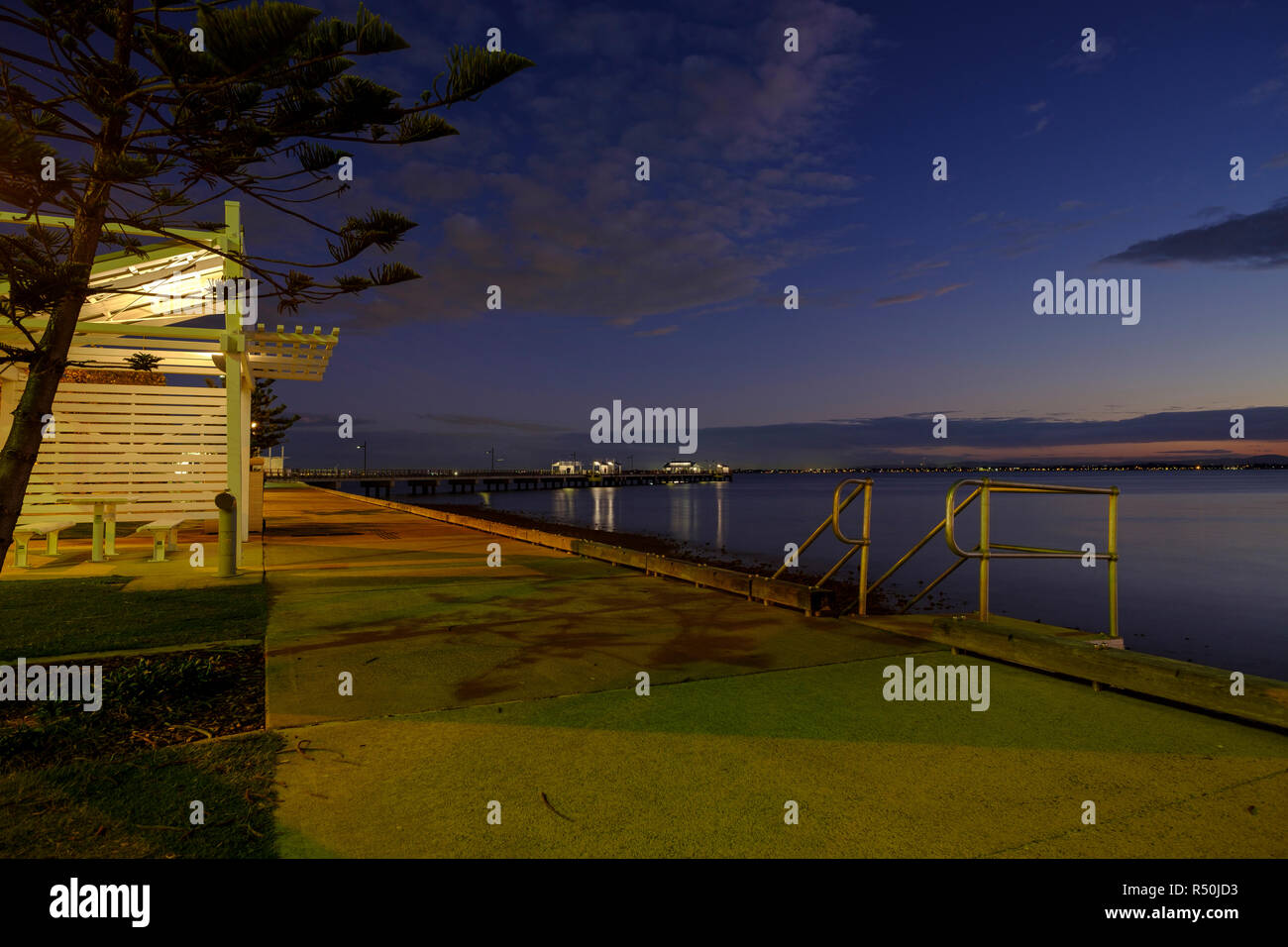 Woody point jetty sunset hi-res stock photography and images - Alamy