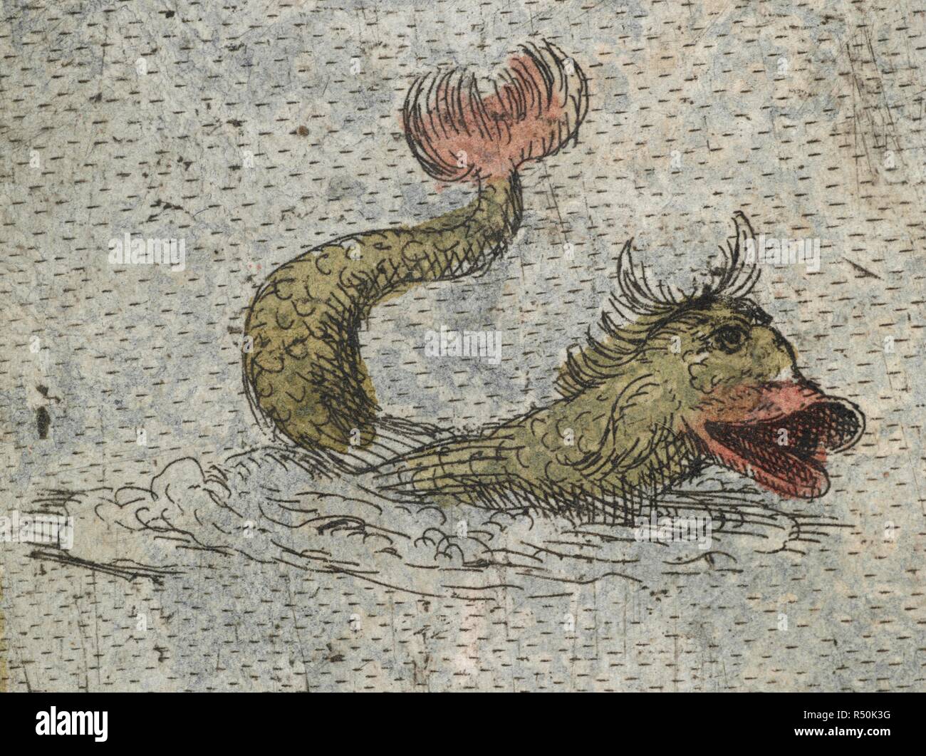 Detail, showing a fish. Lord Burghley's Atlas. London, 1579. Source ...