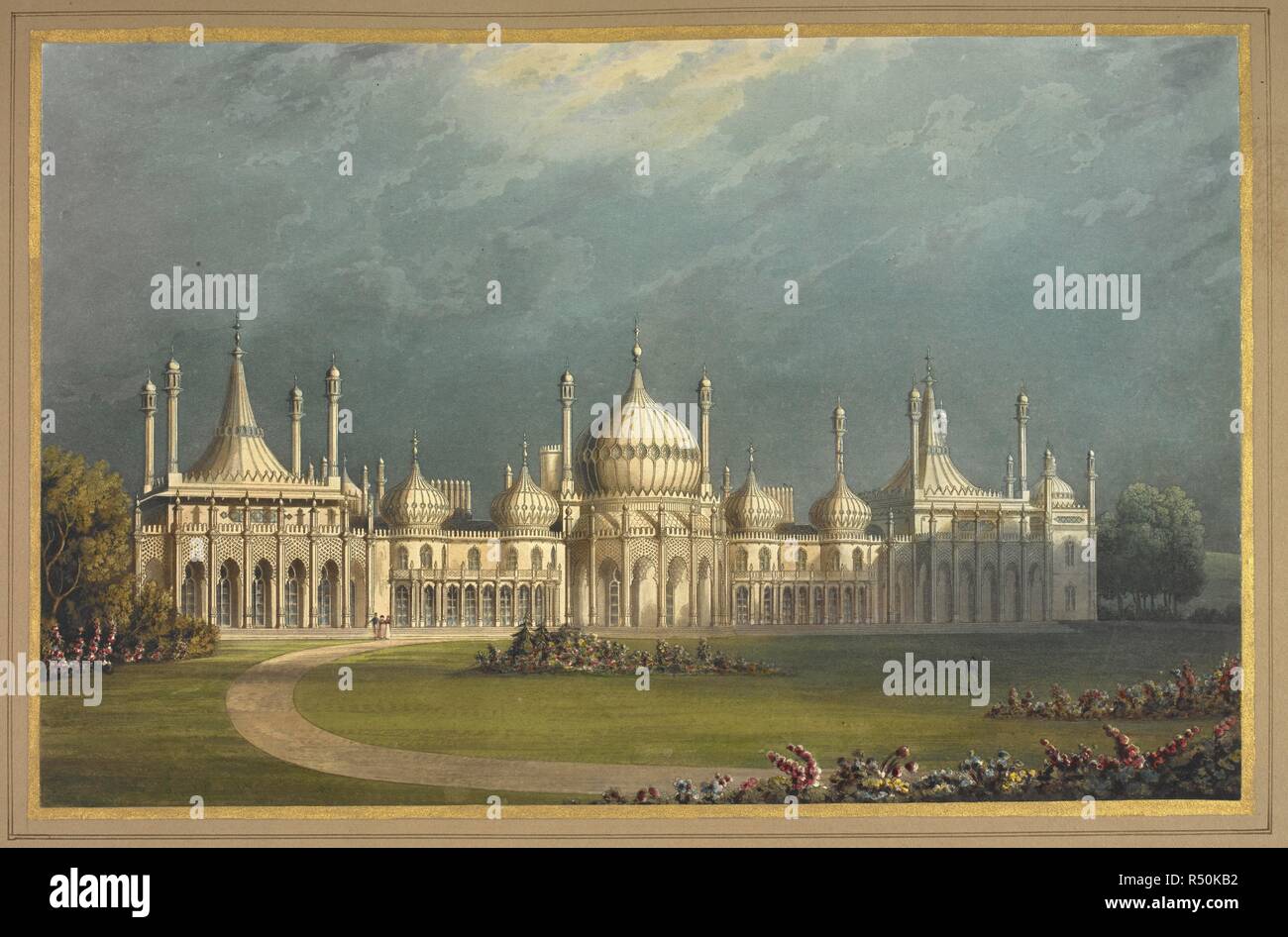 A view of the Royal Pavilion at Brighton. The Royal Pavilion at ...