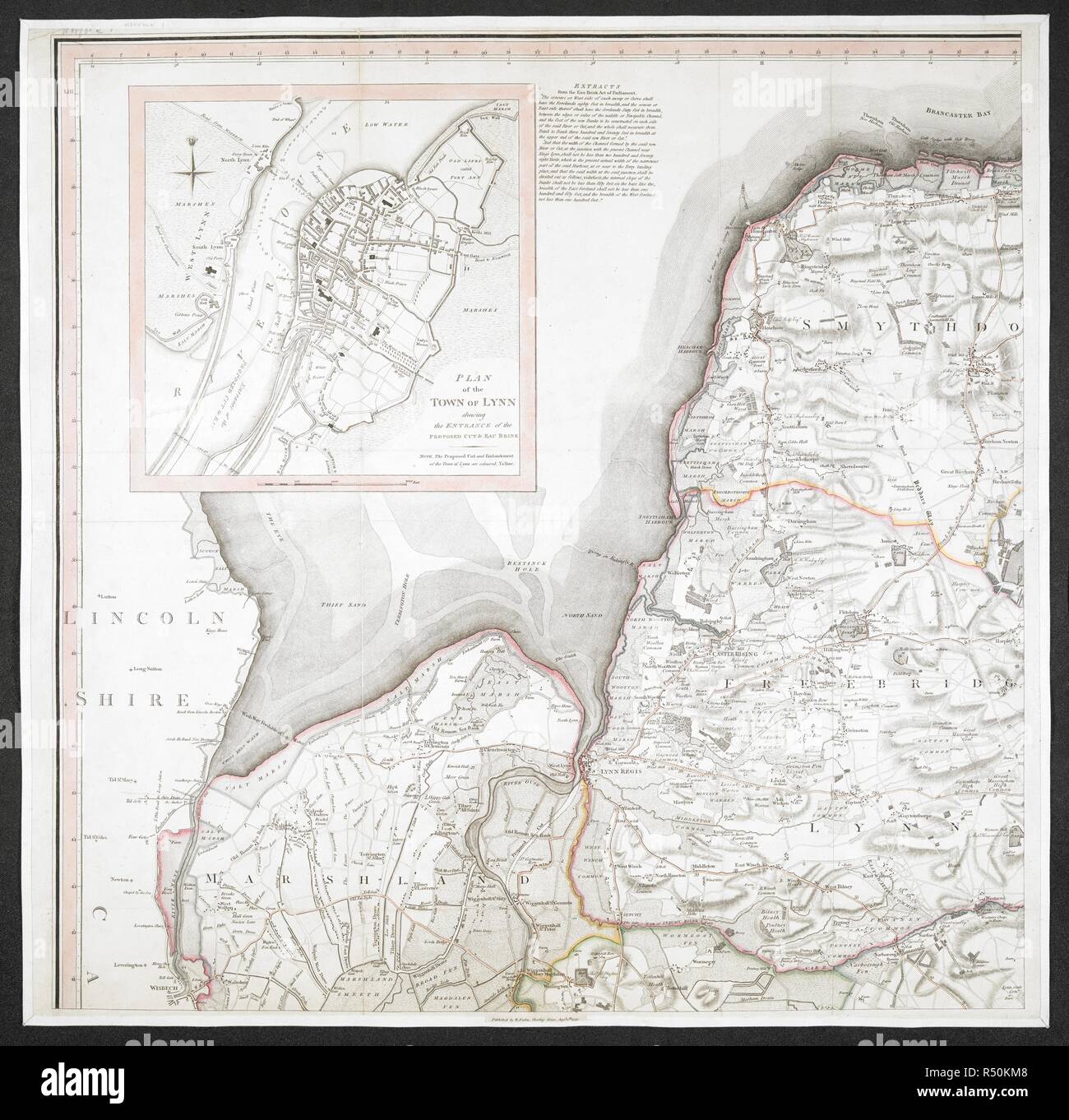 A topographical map of the county of Norfolk, with a plan of the town ...