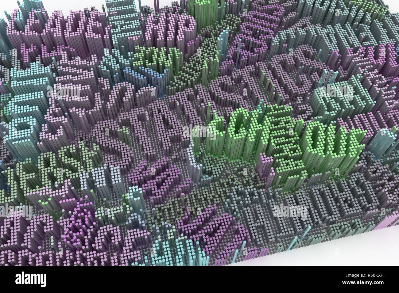 Keyword of Statistics. Geometric structure block, illustrations of ...