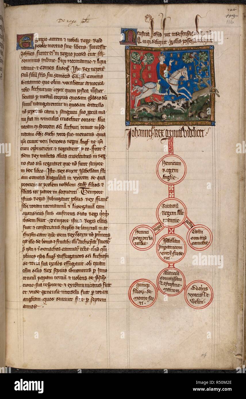 King john england manuscript hi-res stock photography and images - Alamy