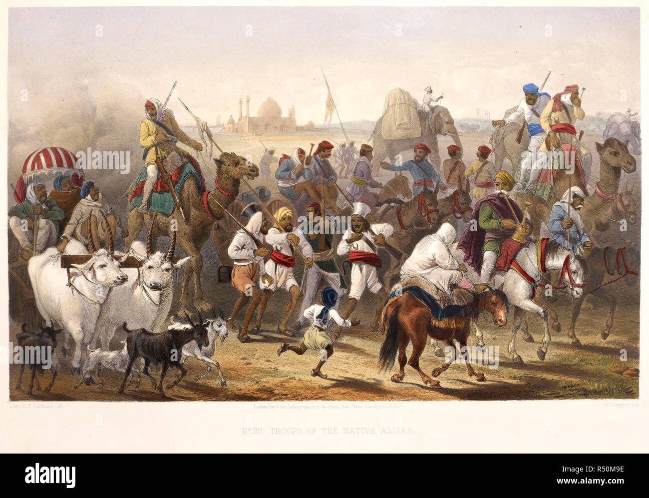 Troops of the native allies. The Campaign in India 1857 - 1858. Day ...
