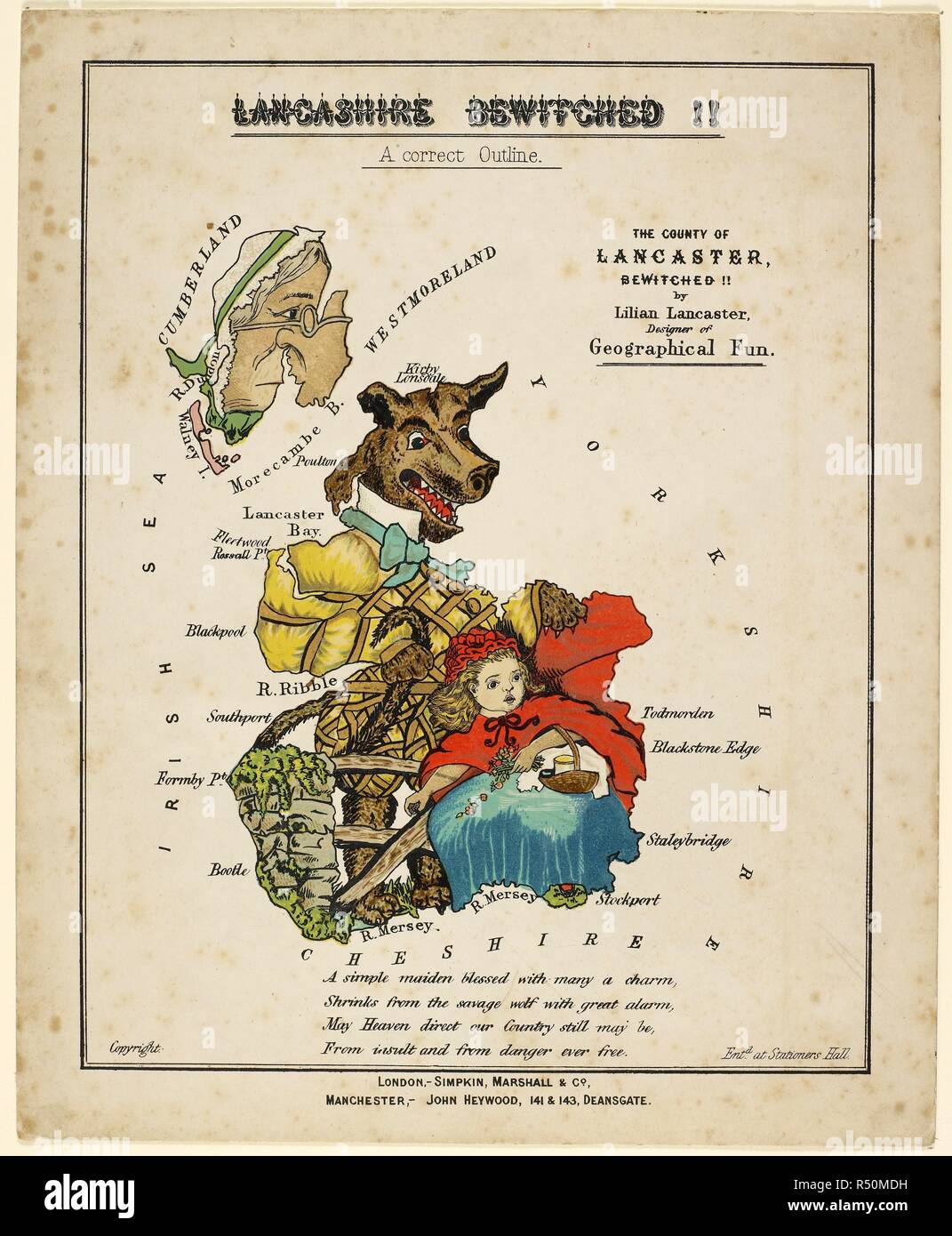 British isles map cartoon hi-res stock photography and images - Alamy