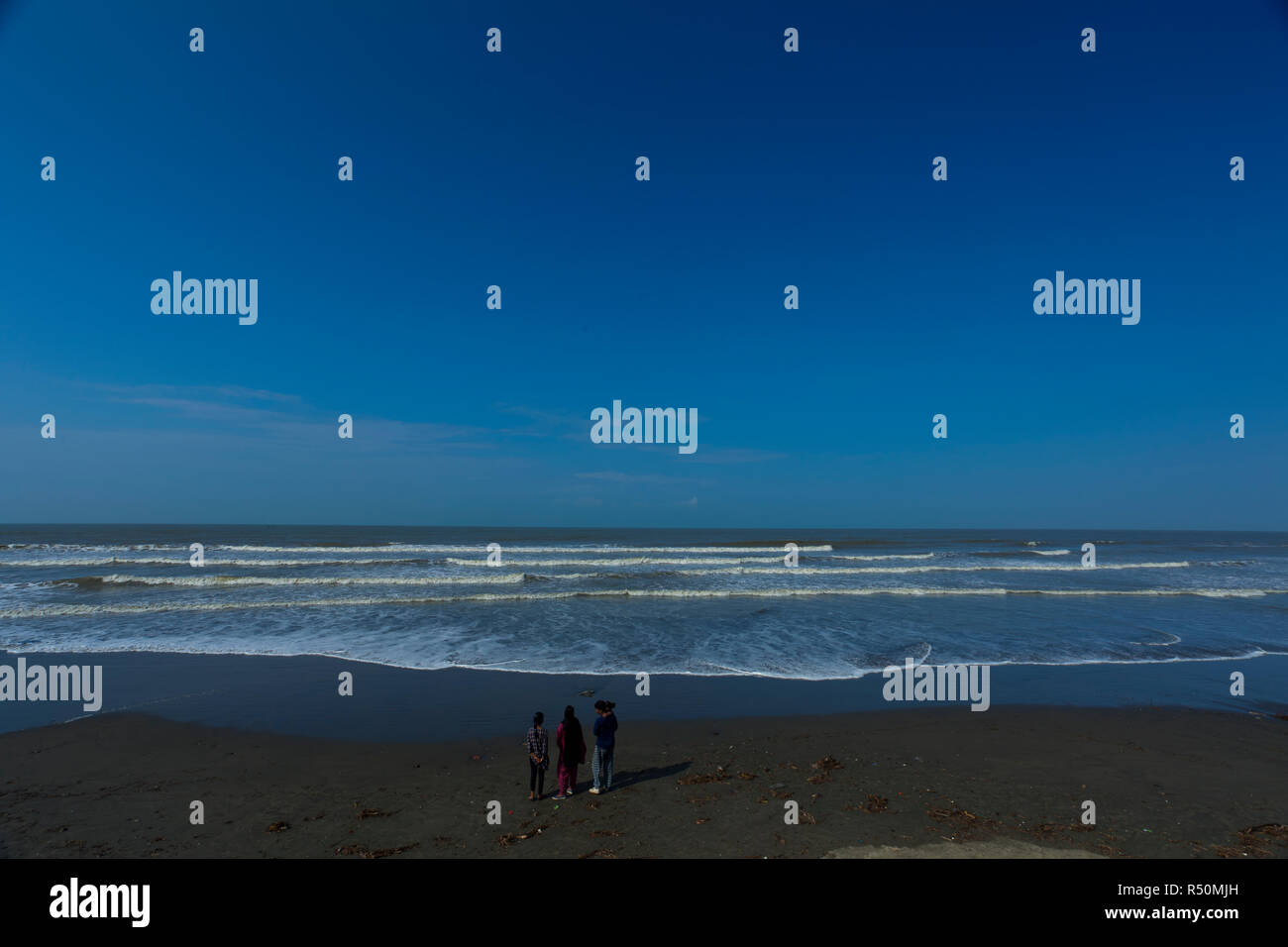 Aerial view of coxs bazar beach hi-res stock photography and images - Alamy