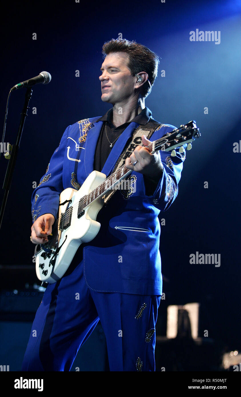 Chris Isaac performs in concert at the Mizner Park Amphitheatre in Boca ...