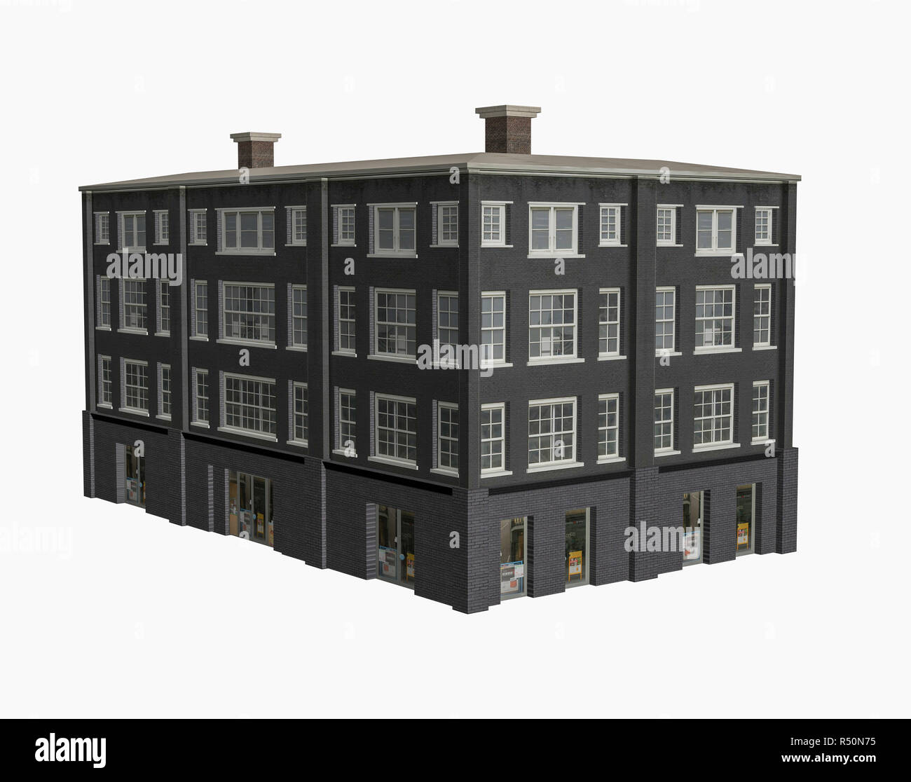 High rise apartment block Cut Out Stock Images & Pictures - Alamy