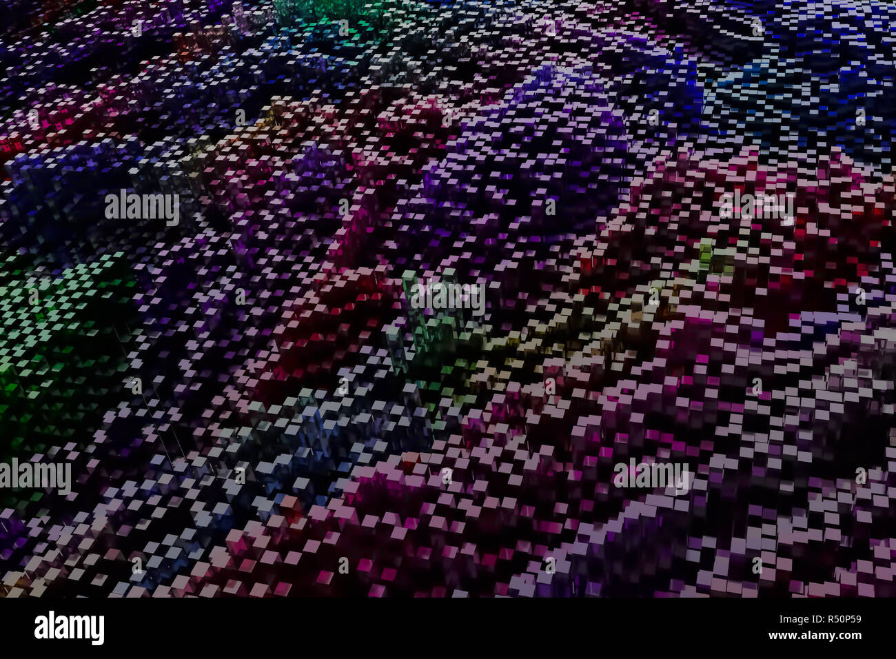 Abstract block geometric structure, shape composition, for web page ...