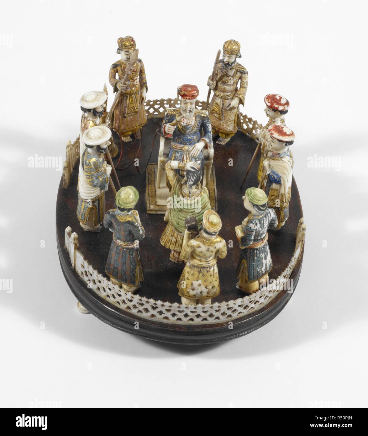 Ivory model of Akbar Shah II with musicians. Source: Foster 1062 Stock ...