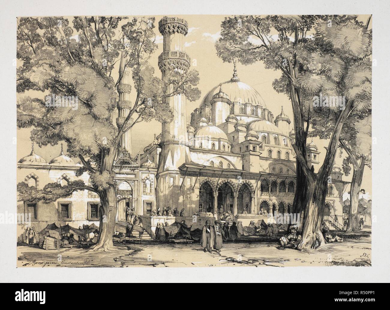 View of Constantinople. A mosque. Lewisâ€™s Illustrations of ...