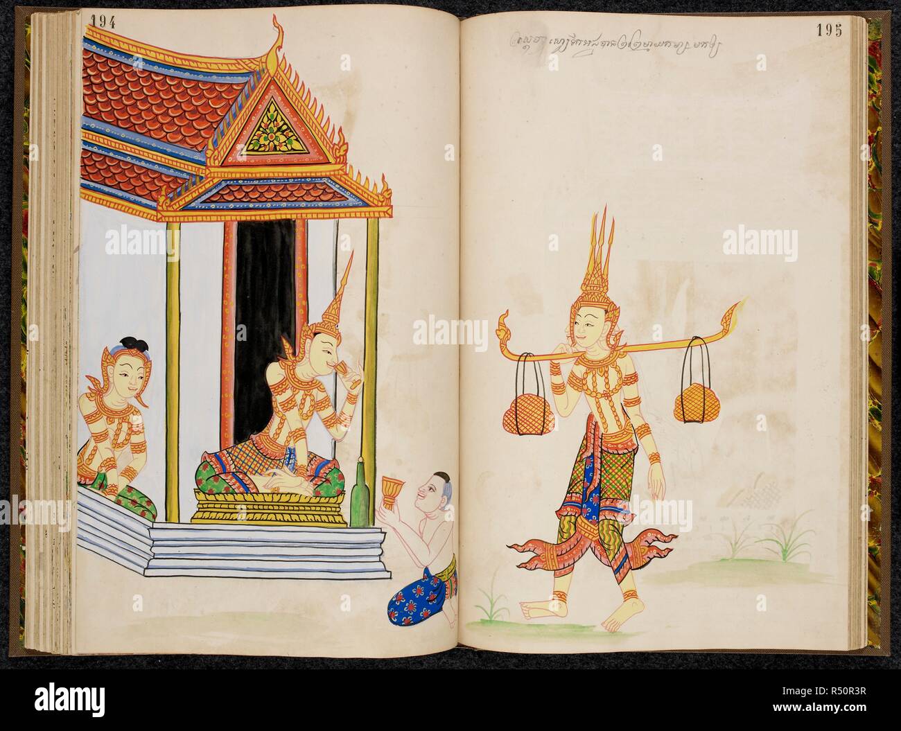 Scene from the Thai version of the Mahosadha Jataka. . Ten Birth Tales ...