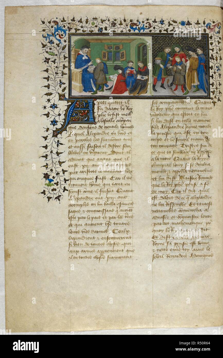 Aristotle manuscript hi-res stock photography and images - Alamy