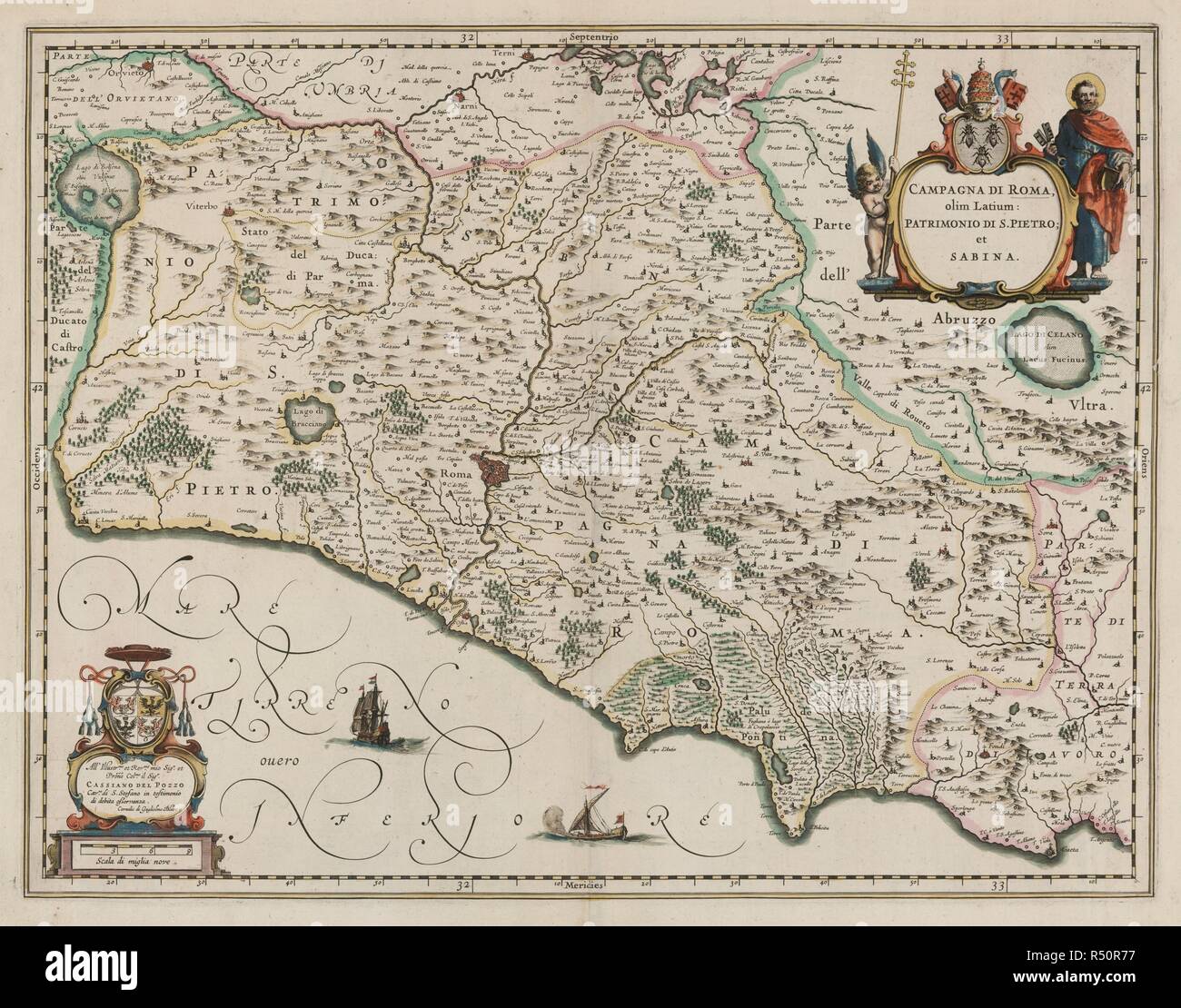 Rome map 17th century hi-res stock photography and images - Alamy