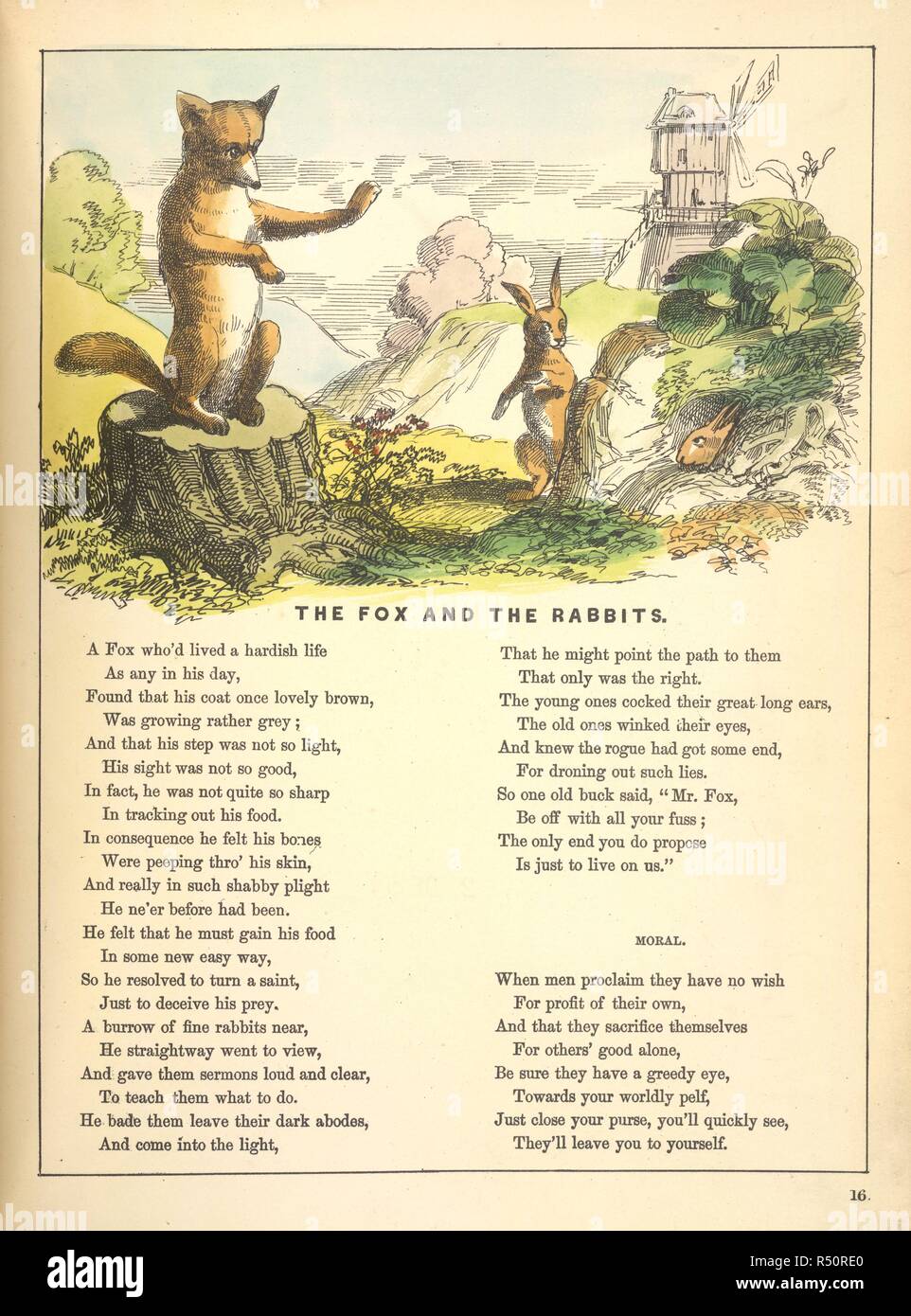 The fox and the rabbits. Picture Fables. Grant & Griffith: London, 1854 ...